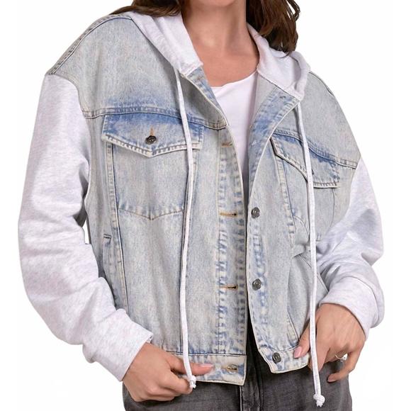 Elan | Jackets & Coats | New Elan Eva Denim Jacket In Blue | Poshmark